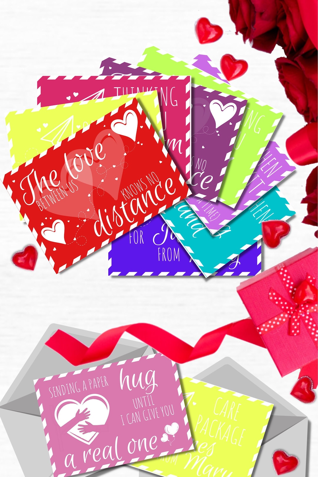 Long Distance Relationship Gift for Girlfriend Thinking of You Care ...