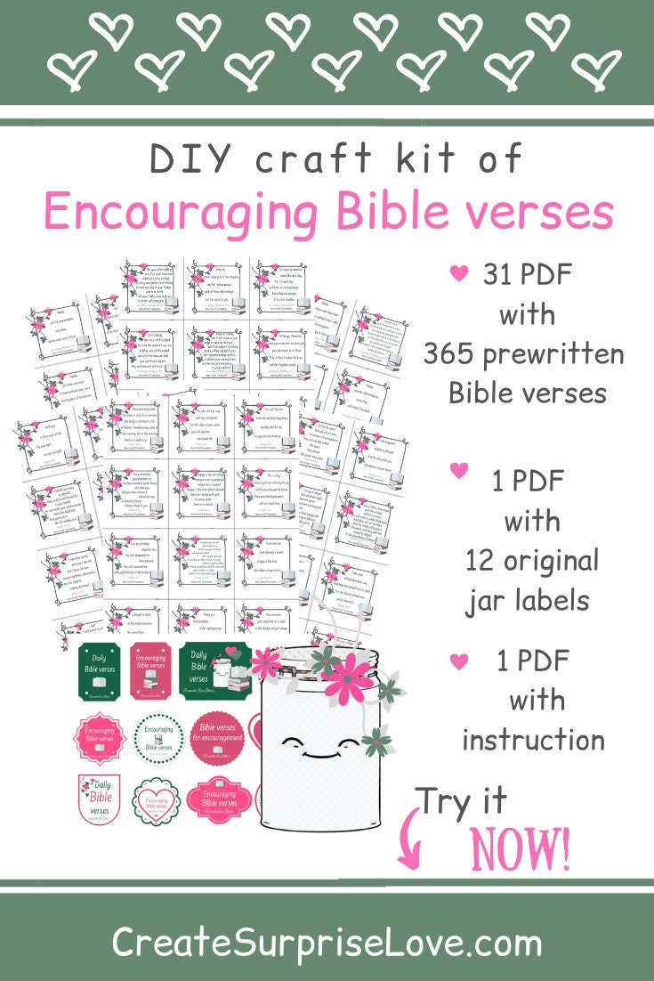 365 Bible Verse Scripture Cards Bible Study Christian Stickers - Etsy