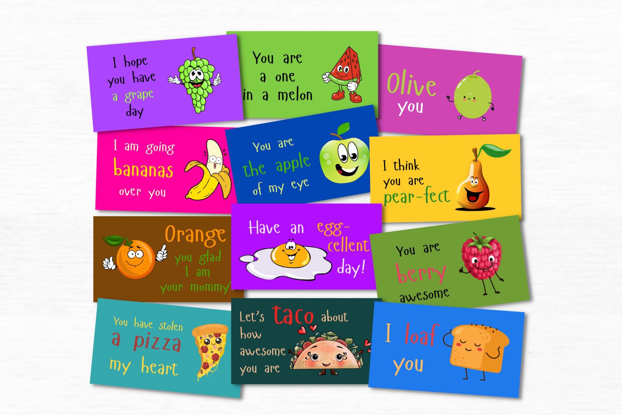 Printable Lunch Box Notes for Kids Lunchbox Notes for Kindergarten ...