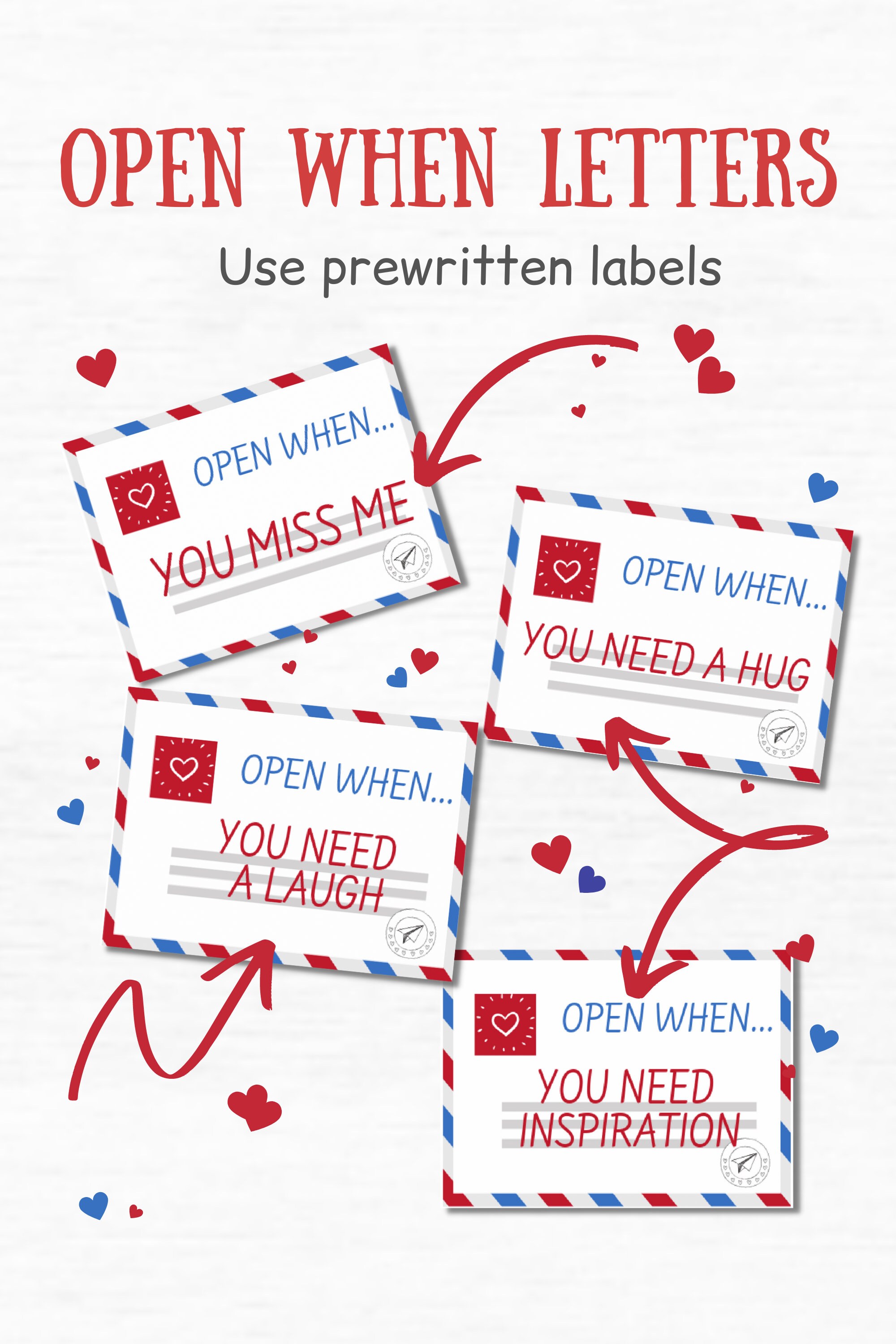 Open When Letters Long Distance Boyfriend Gift Thinking of You - Etsy