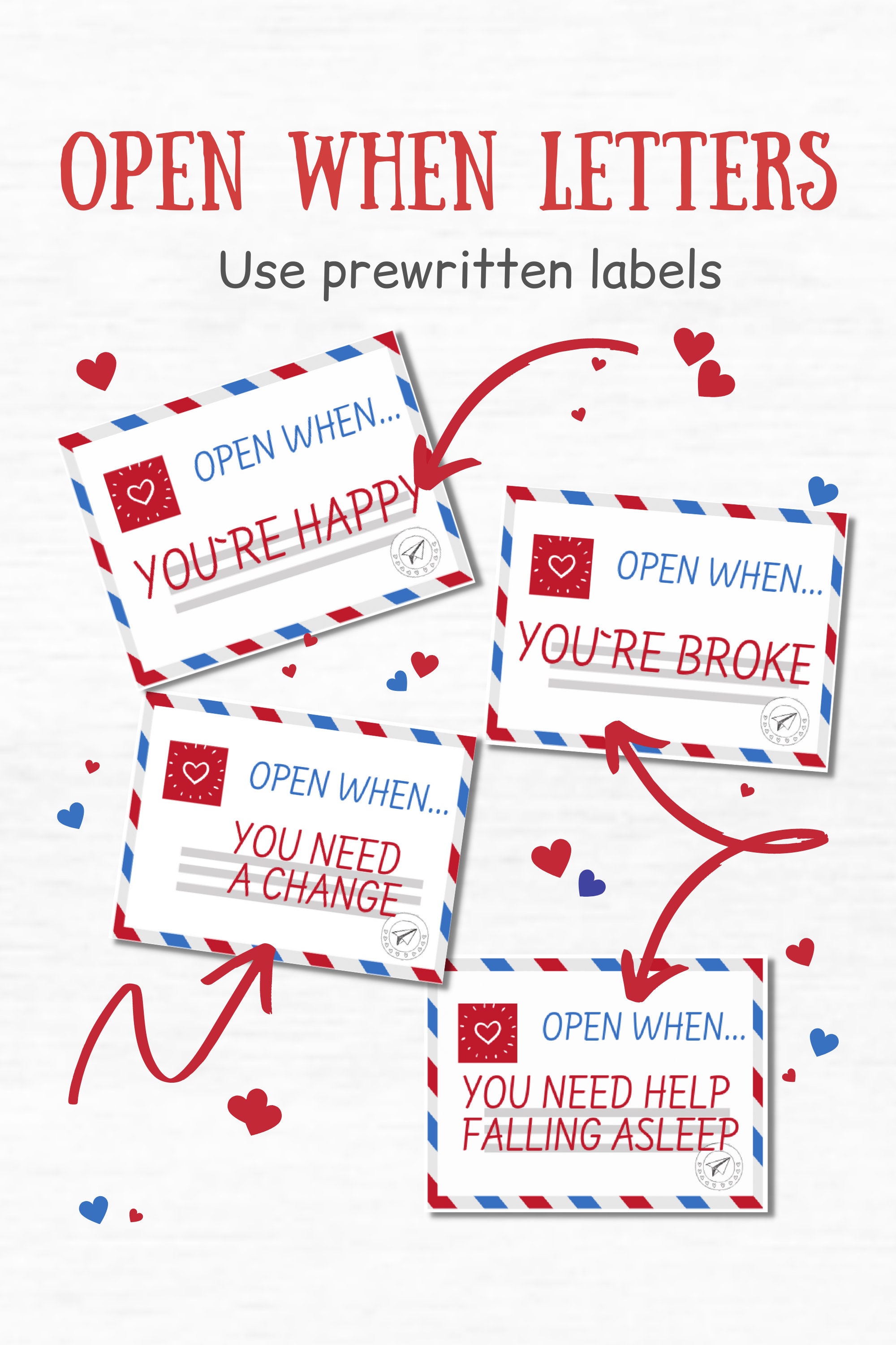 Open When Letters Long Distance Boyfriend Gift Thinking of You - Etsy