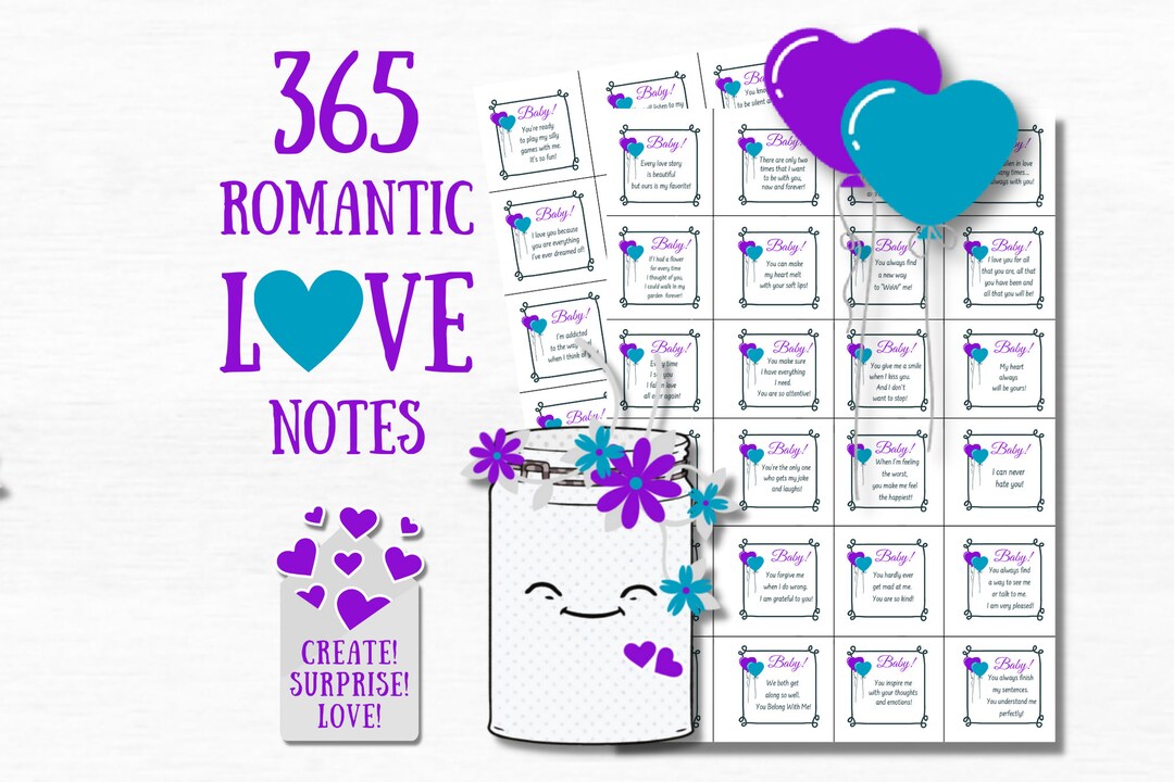 365 Reasons Why I Love You Jar Notes 1st Anniversary Gift for Husband ...
