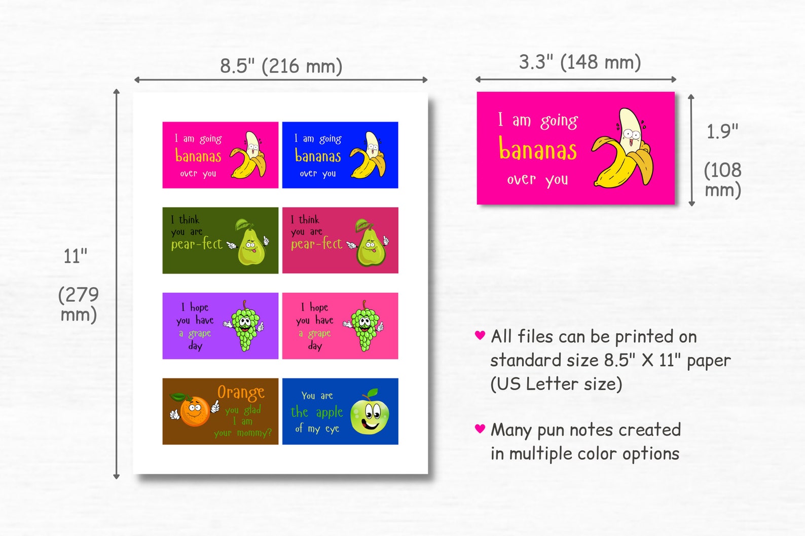 Printable Lunch Box Notes for Kids Lunchbox Notes for Kindergarten ...