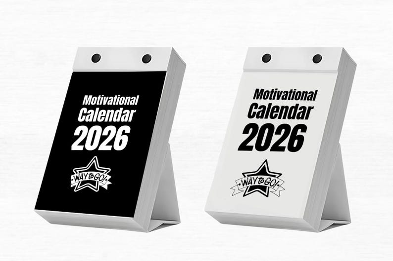 Printable Tear-off Daily Calendar 2026 | 365 Motivational Quotes ...