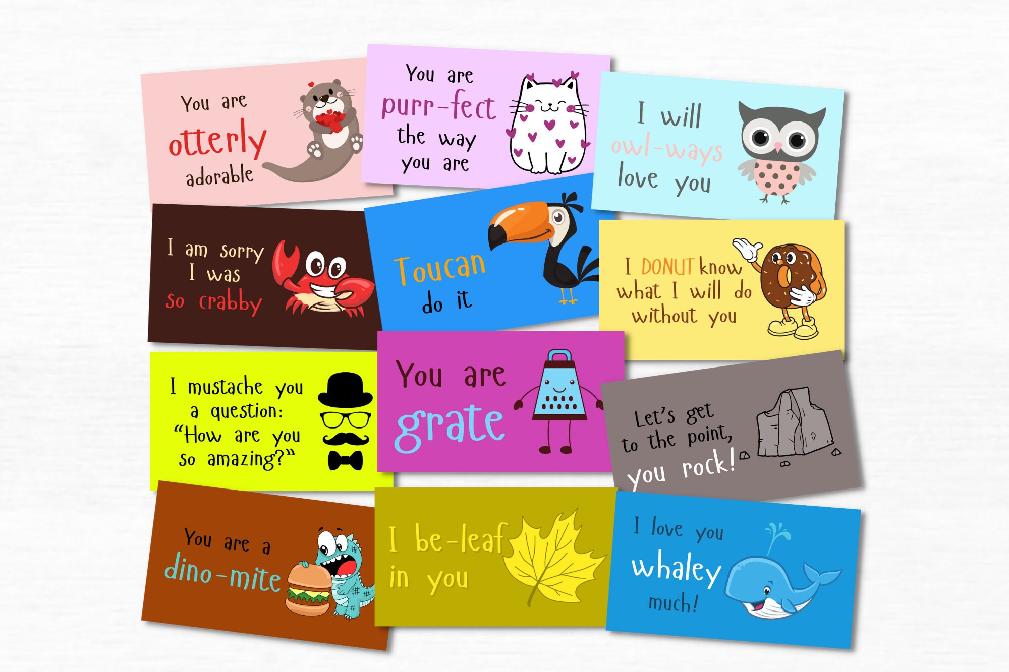 Printable Lunch Box Notes for Kids Lunchbox Notes for Kindergarten ...