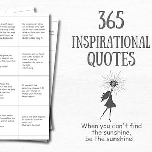 365 Printable Inspirational Quotes Daily Motivational Quotes and ...