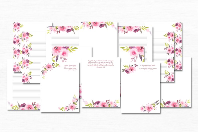 Printable Stationery Set JW Letter Writing Kit With Bible Verse Cards ...