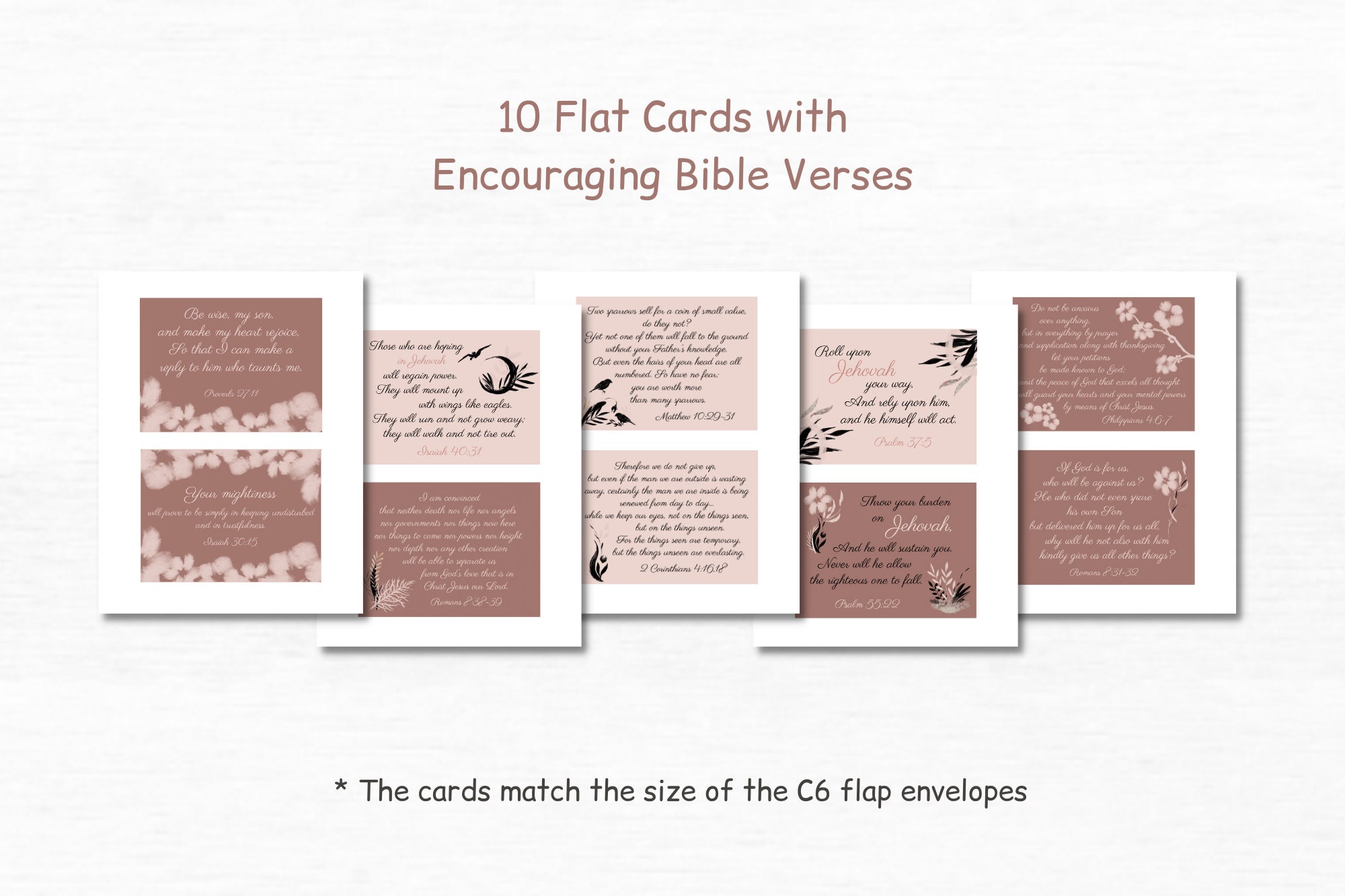Bible Verse Cards Printable Stationery Set JW Cards Cute Stationary Set ...