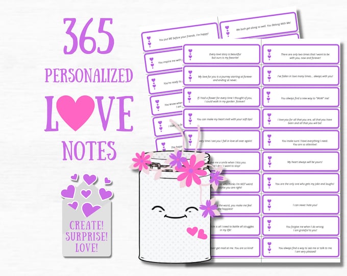 365 Days of NOTES Pdf,love Notes, Encouragement, Digital Download ...