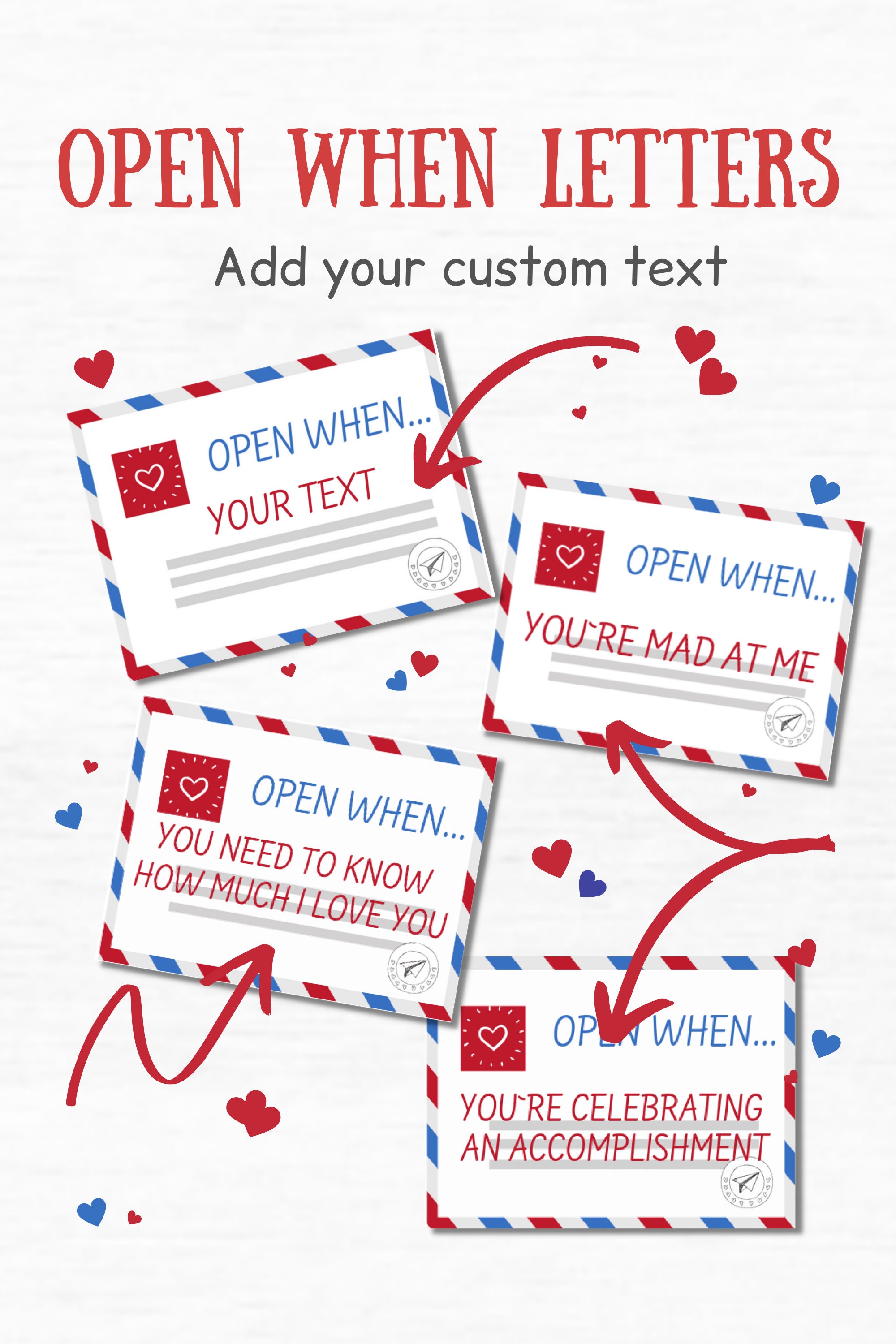 Open When Letters Long Distance Boyfriend Gift Thinking of You - Etsy