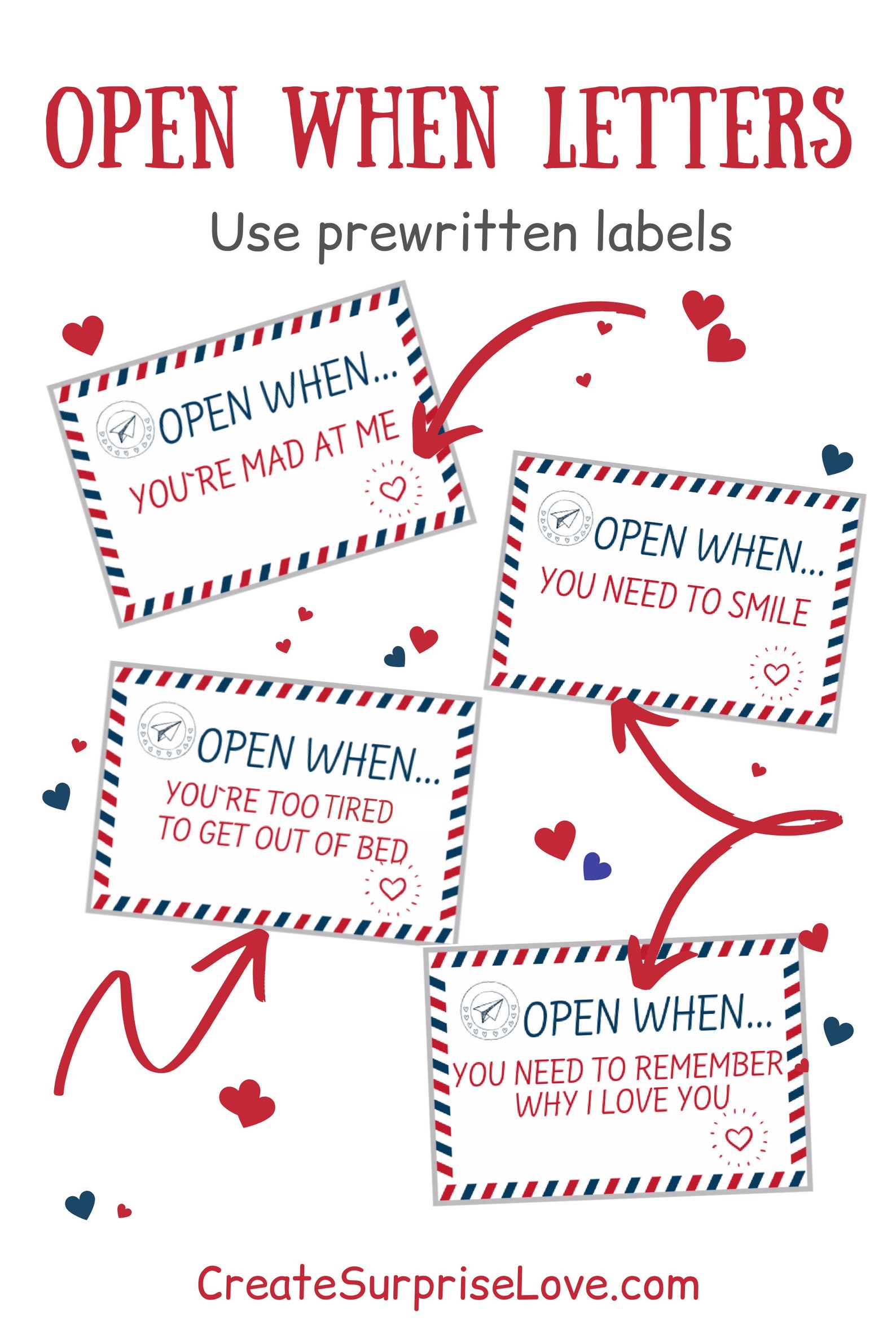 Open When Letters Long Distance Relationship Gift for - Etsy