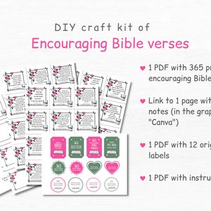 365 Bible Verse Scripture Cards Bible Study Christian Stickers Bible ...
