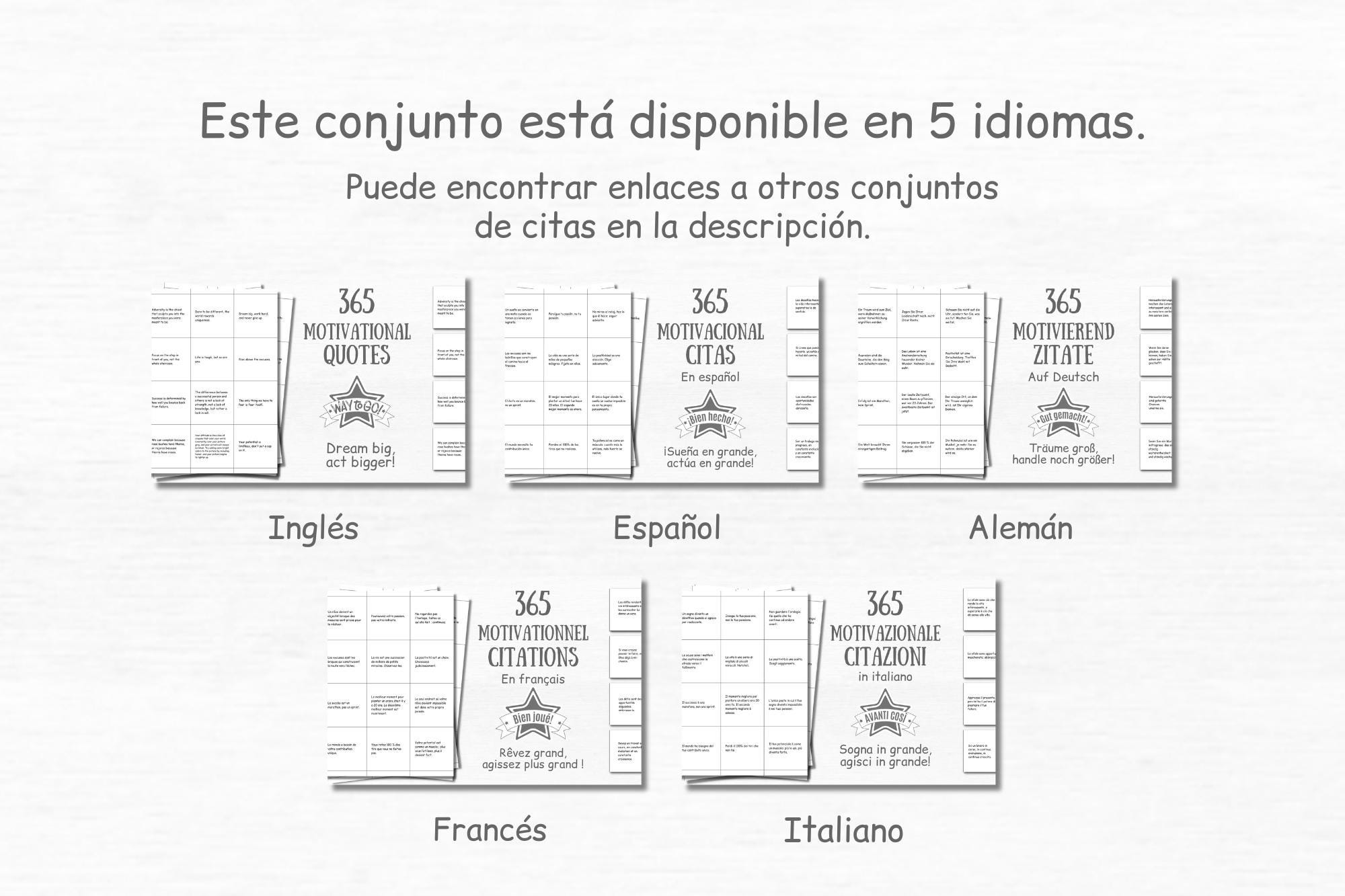 365 Printable Motivational Quotes in Spanish Daily Inspirational Quotes ...
