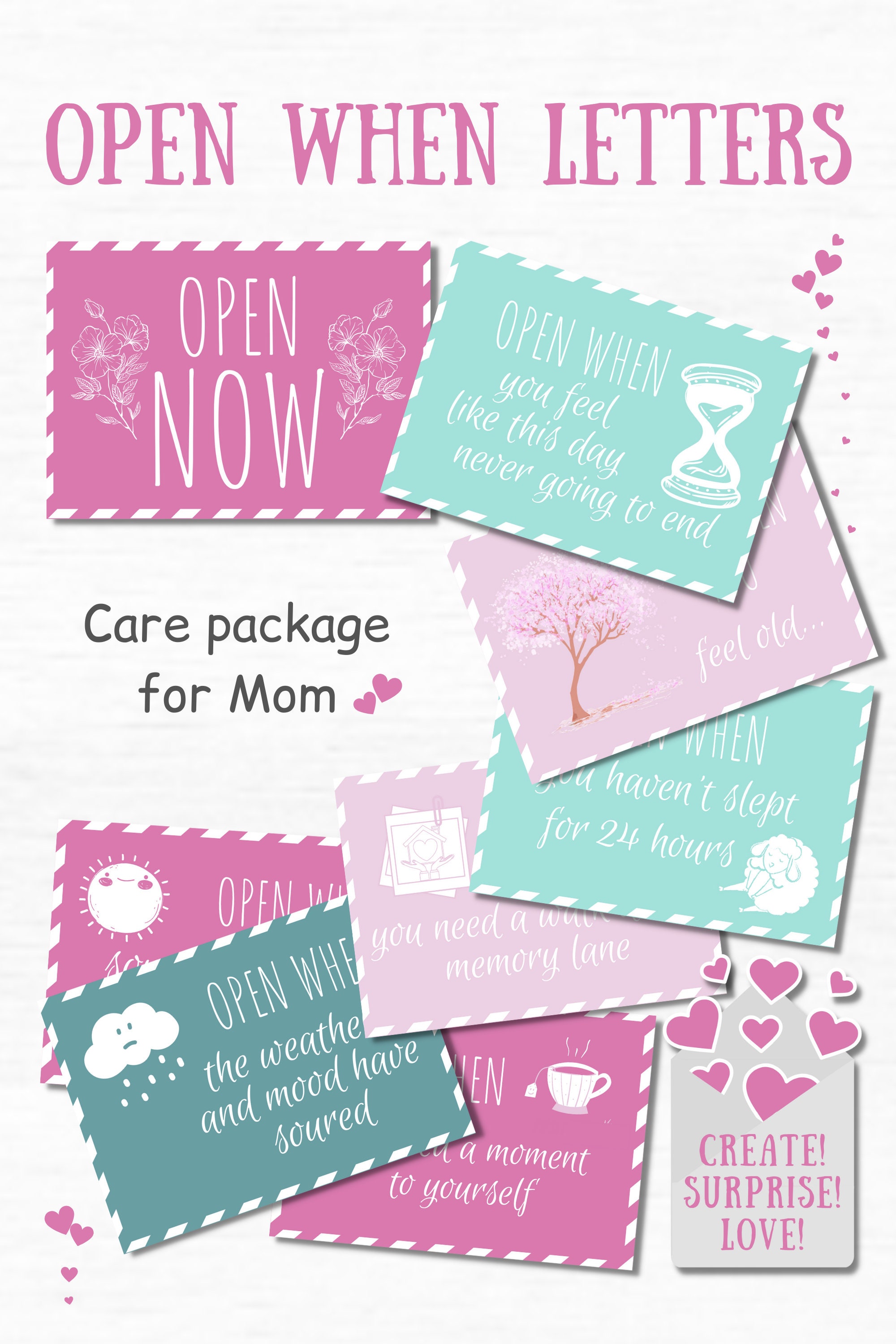 Mom Care Package Sentimental Gifts for Mom From Daughter | Printable ...