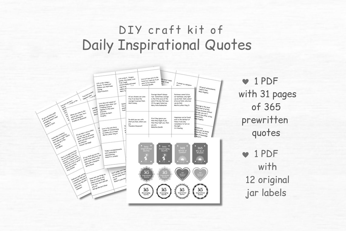 365 Printable Inspirational Quotes Daily Motivational Quotes and ...