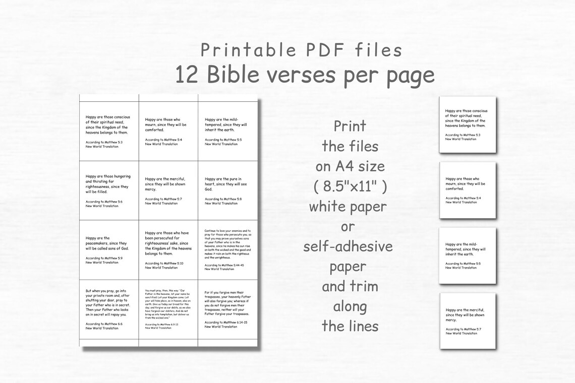 365 Bible Verse Cards Inspirational Scripture Cards Bible Study ...