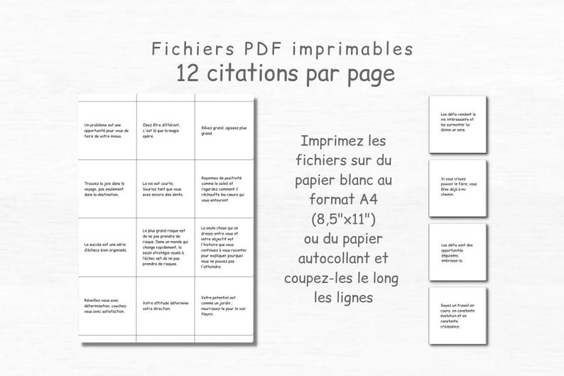 365 Printable Motivational Quotes in French Daily Inspirational Quotes ...