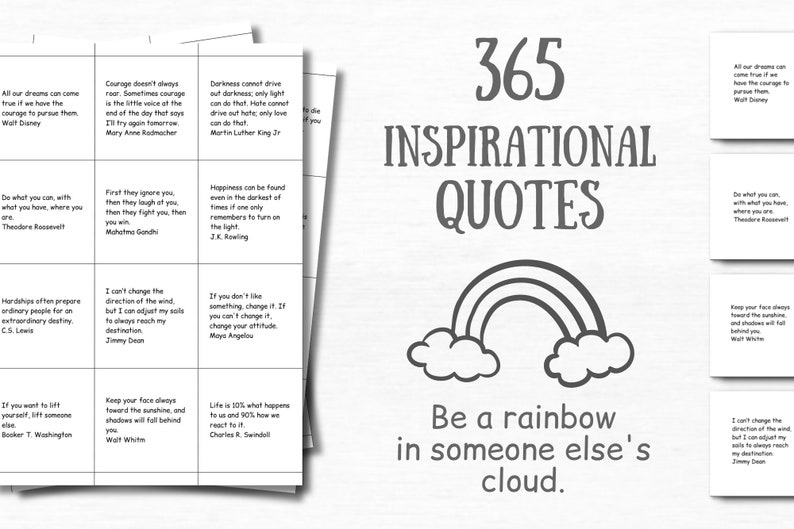 365 Printable Inspirational Quotes Daily Motivational Quotes and ...