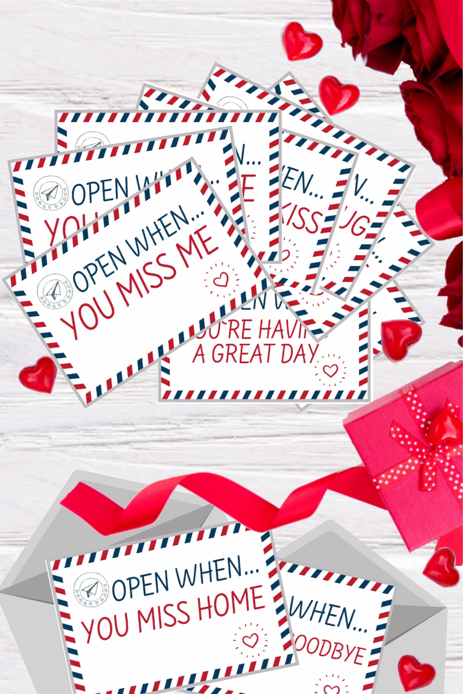 Open When Letters Long Distance Relationship Gift for - Etsy