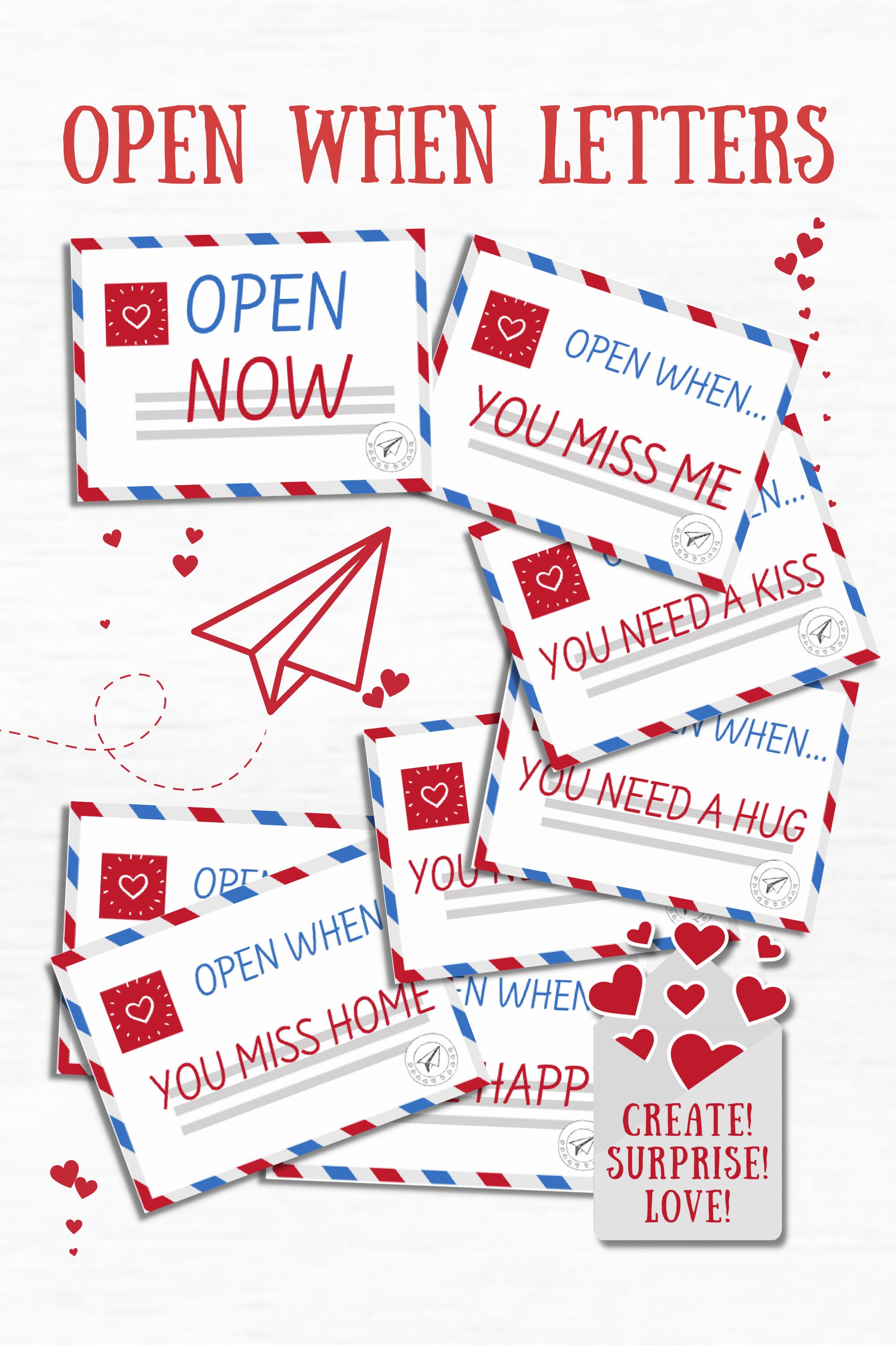 Open When Letters Long Distance Boyfriend Gift Thinking of You - Etsy