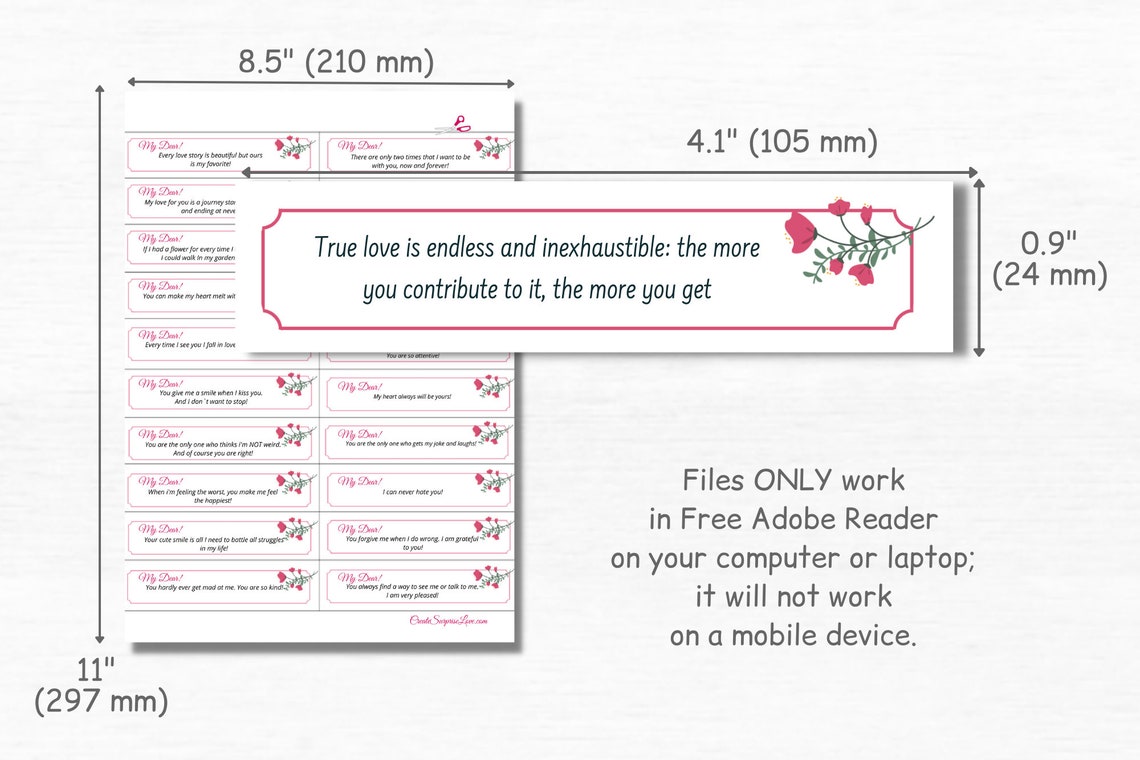 365 Inspirational Quotes Love Jar Notes Printable Quotes Cards DIY ...