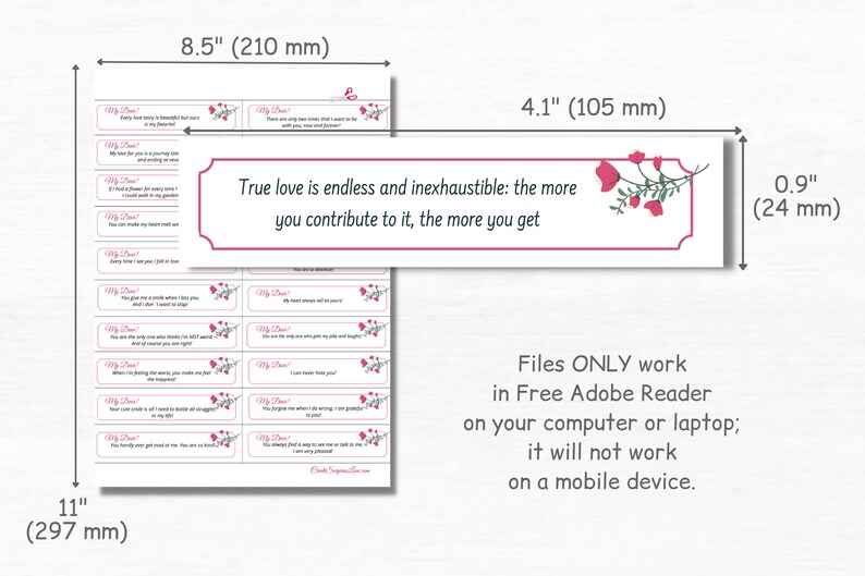 365 Inspirational Quotes Love Jar Notes Printable Quotes Cards DIY ...