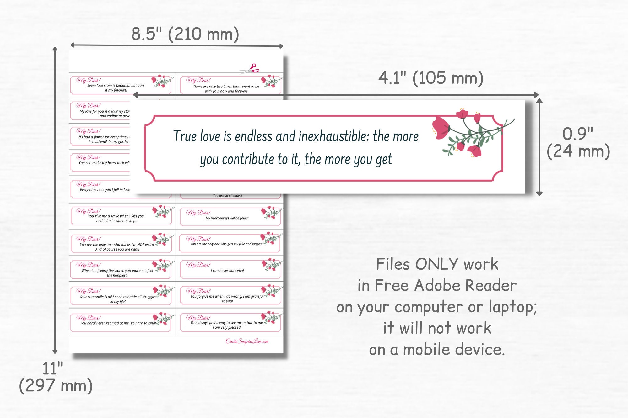 365 Inspirational Quotes Love Jar Notes Printable Quotes Cards DIY ...