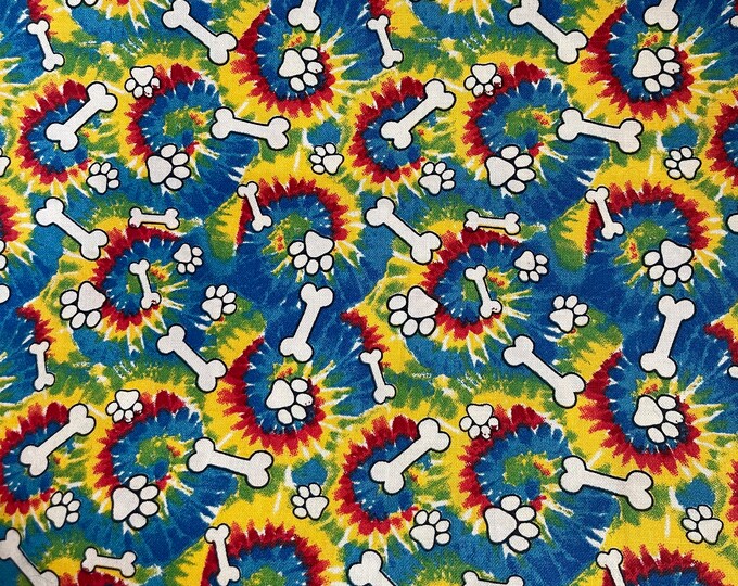Tie Dye Bones Cotton Fabric, 100% Cotton - Etsy