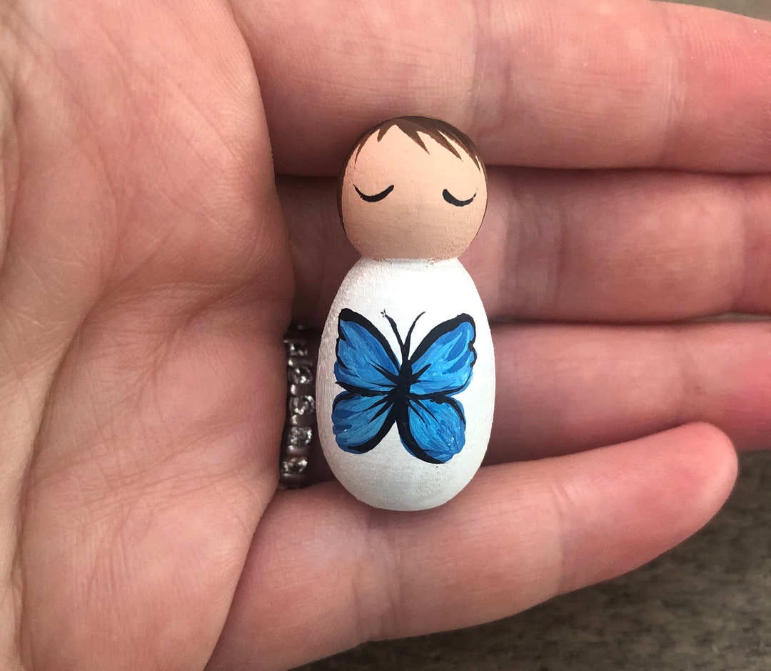 Butterfly Pregnancy Loss Peg Doll, Miscarriage Peg Doll, Angel Baby Peg ...