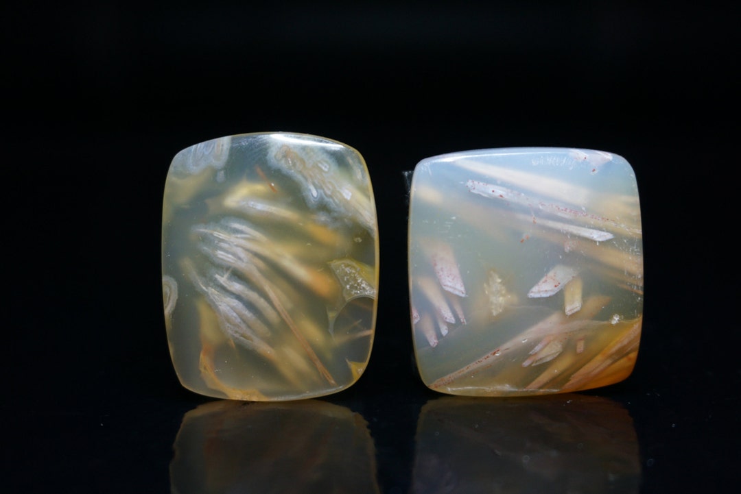 TUBE AGATE 2 Pcs - Etsy