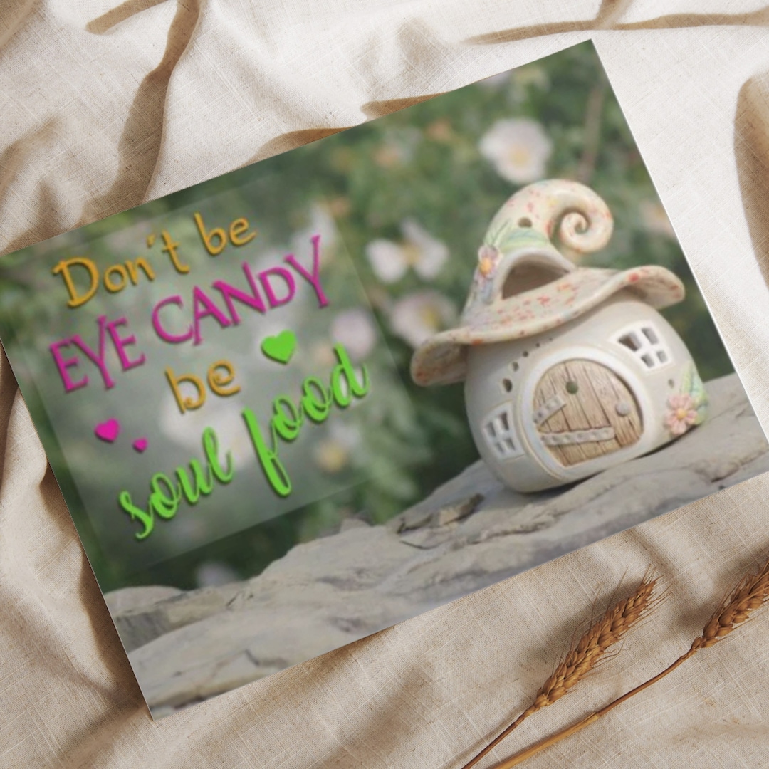 POSTKARTE dont Be Eye Candy, Be Soul Food Dina6 Hochglanz Ohne Umschlag ...