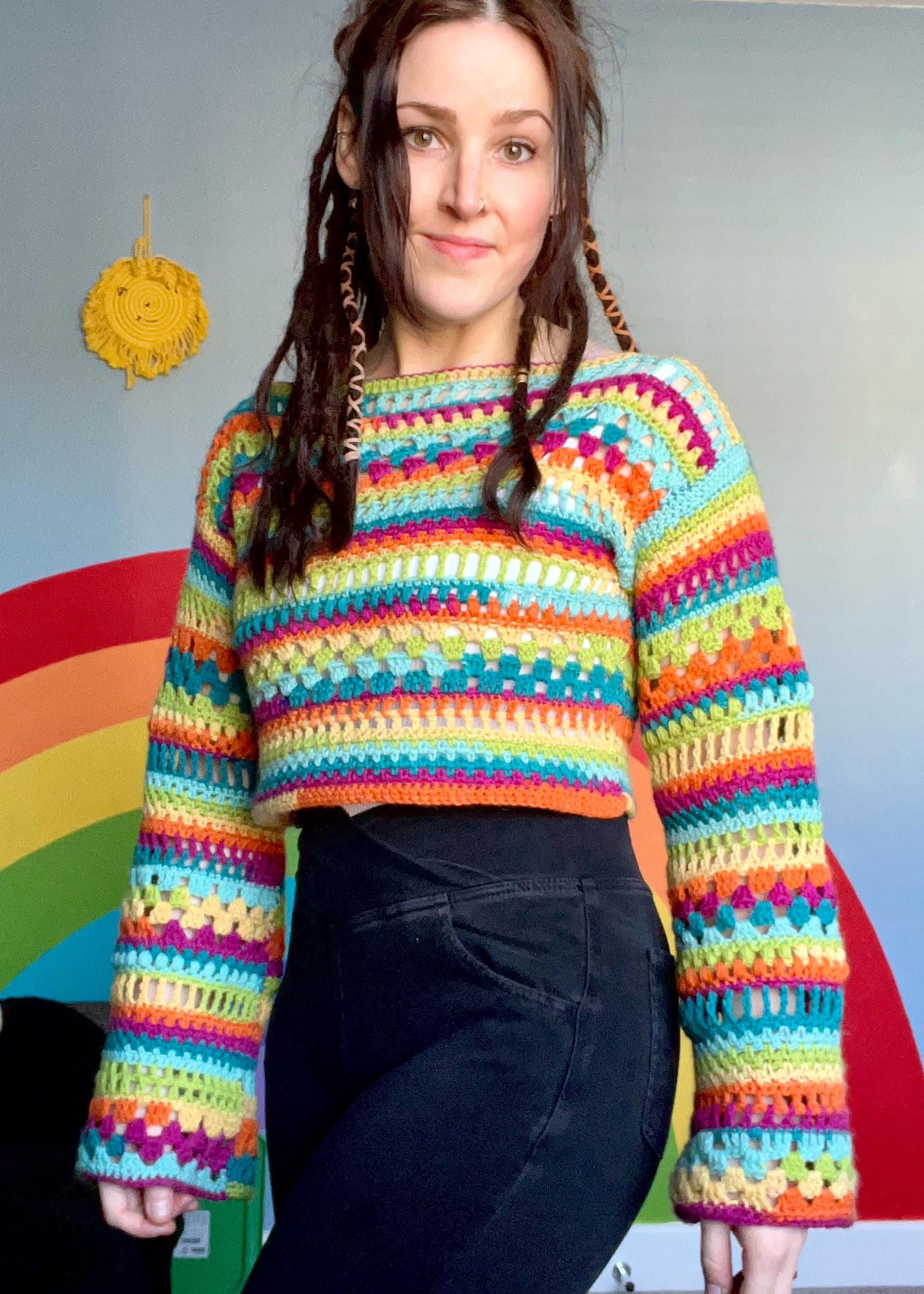 Arianwen - *crochet Pattern* Meshy Customisable Jumper/sweater - PDF ...