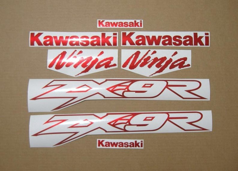 ZX9R Ninja Full Stickers Set Decals Customized Graphics Custom Logo 900 ...