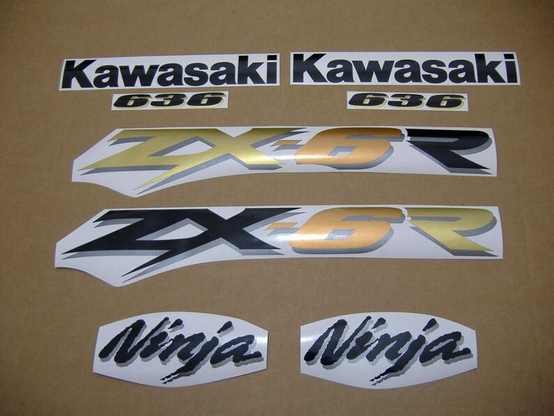 ZX6R 2003 Ninja Decals Stickers Set Kit Replacement Restoration ...