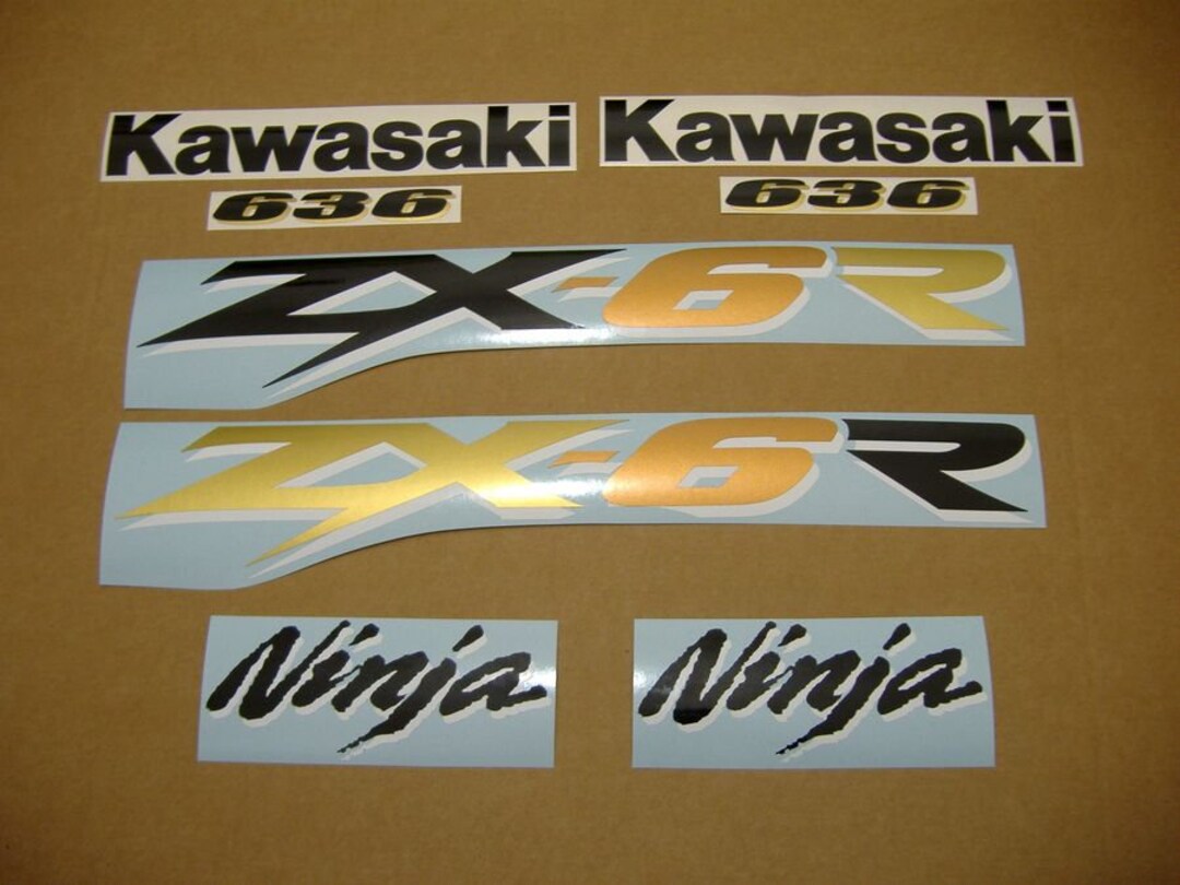 ZX6R 2003 Ninja Full Replacement Decals Set Stickers Complete Graphics ...