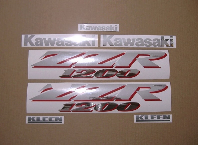 ZZR 1200 Full Aftermarket Stickers Set Decals Kit Restoration Graphics ...