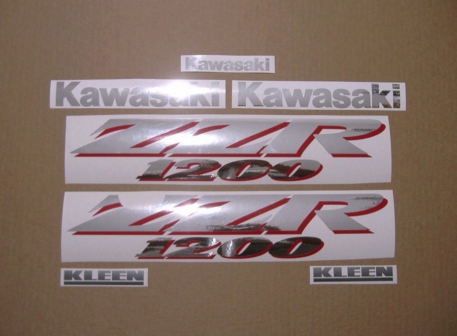 ZZR 1200 Full Aftermarket Stickers Set Decals Kit Restoration Graphics ...