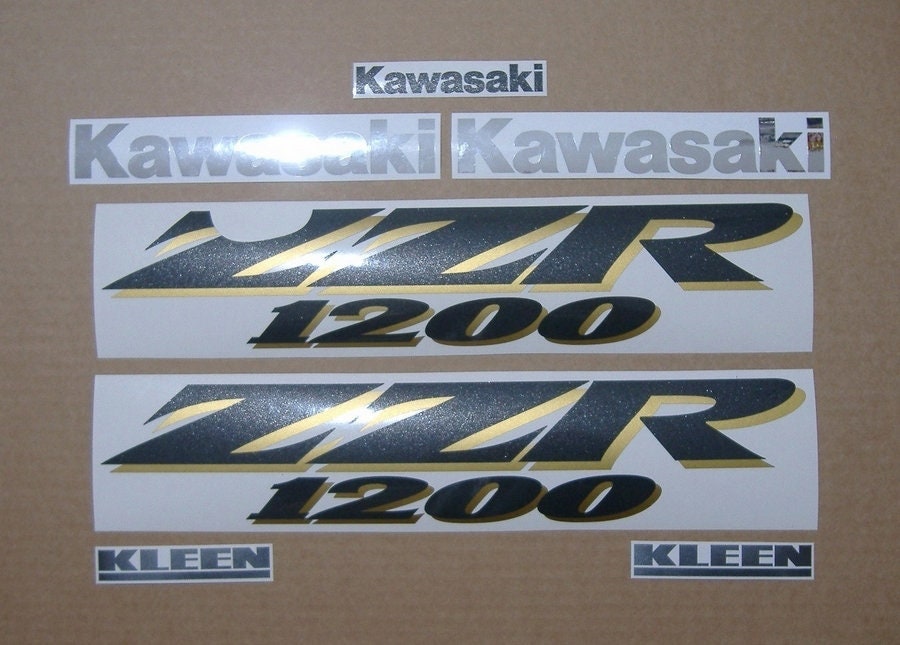ZZR 1200 Full Aftermarket Stickers Set Decals Kit Restoration Graphics ...