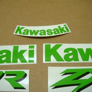 ZX9R Ninja 1996-2002 Custom Lime Green Decals Set Kit Graphics Stickers ...