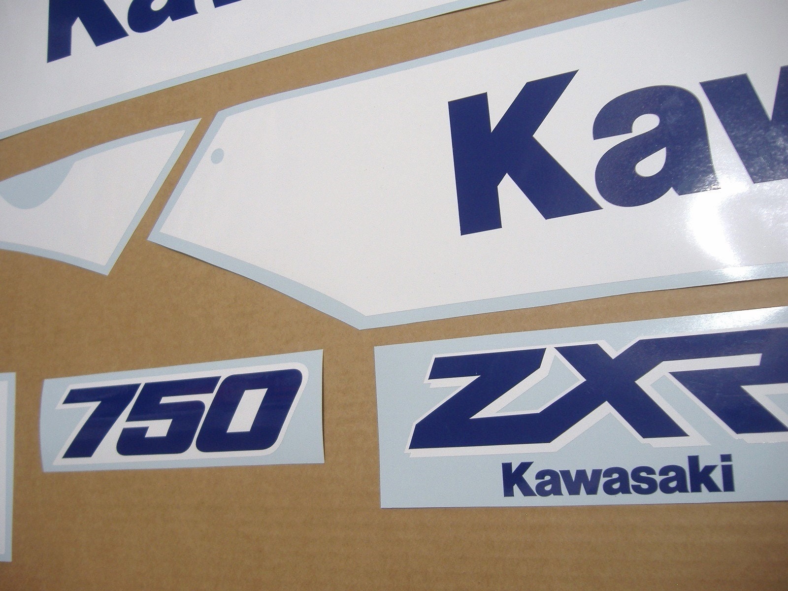 ZXR 750 / ZX-7 H2 1990 Complete Logo Decals Set Kit Restoration ...