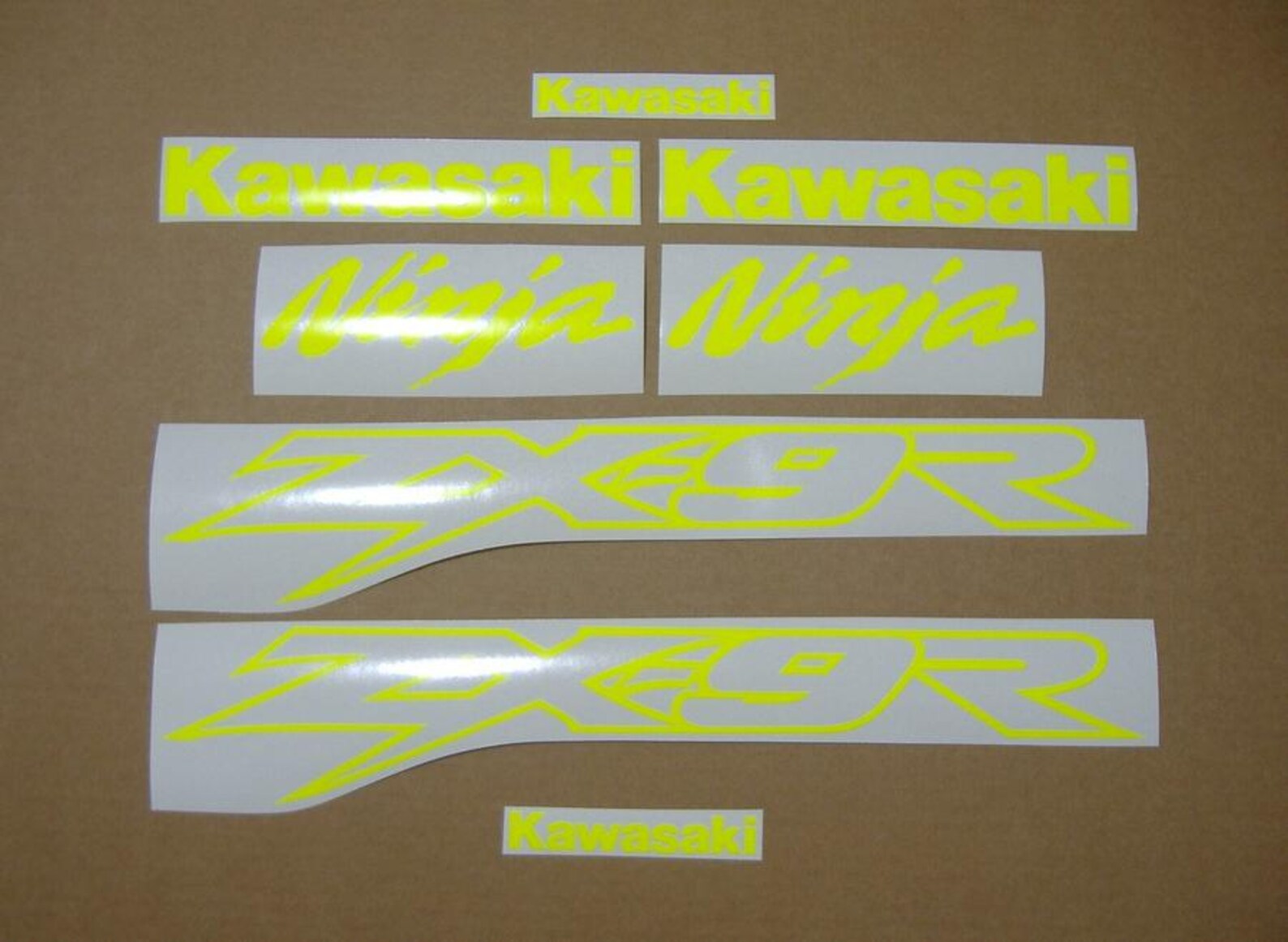 ZX9R Ninja Custom Fluorescent Neon Yellow High Visibility Full Stickers ...
