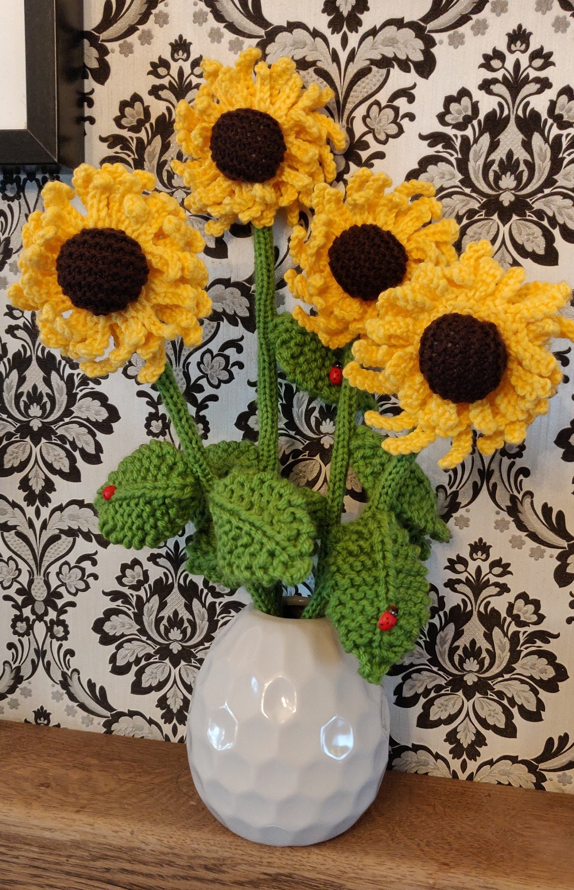 PDF Knitting Pattern Sunflower | Etsy