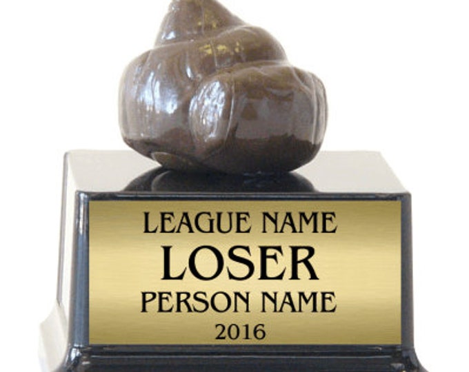 Poop Emoji Trophy, Loser Trophy - Etsy