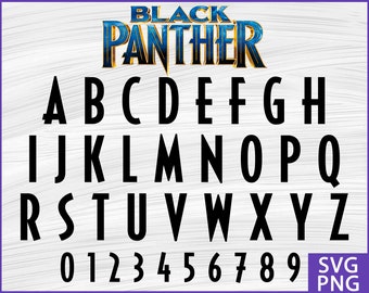 Black panther font | Etsy