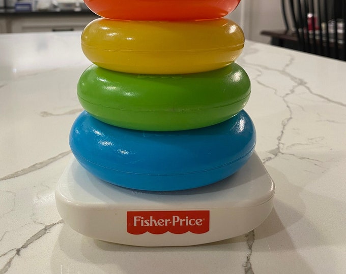 Fisher Price Rock-a-stack® Rocking Ring Stacker Toddler Toy - Etsy