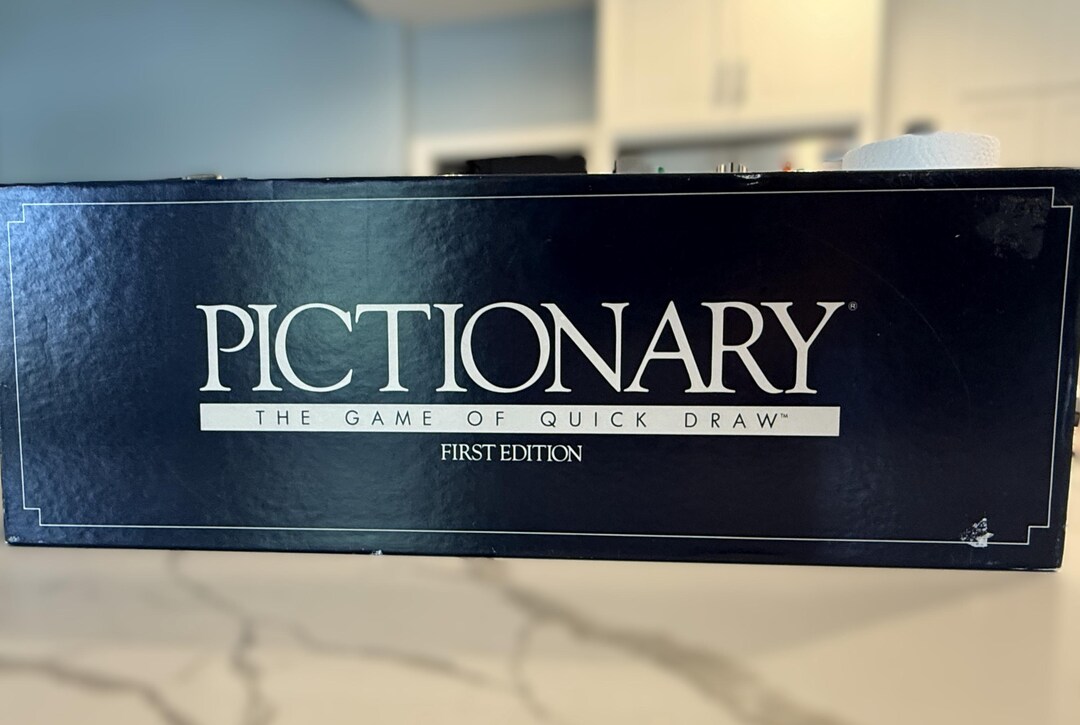 1985 First Edition PICTIONARY Game of Quick Draw Original Version ...
