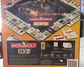 Elvis Monopoly, Collector's Edition With RARE Elvis Hologram Signature ...