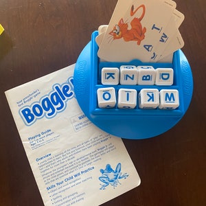 Boggle Jr. - Your Preschooler's First Boggle Game, Parker Brothers 1998 ...