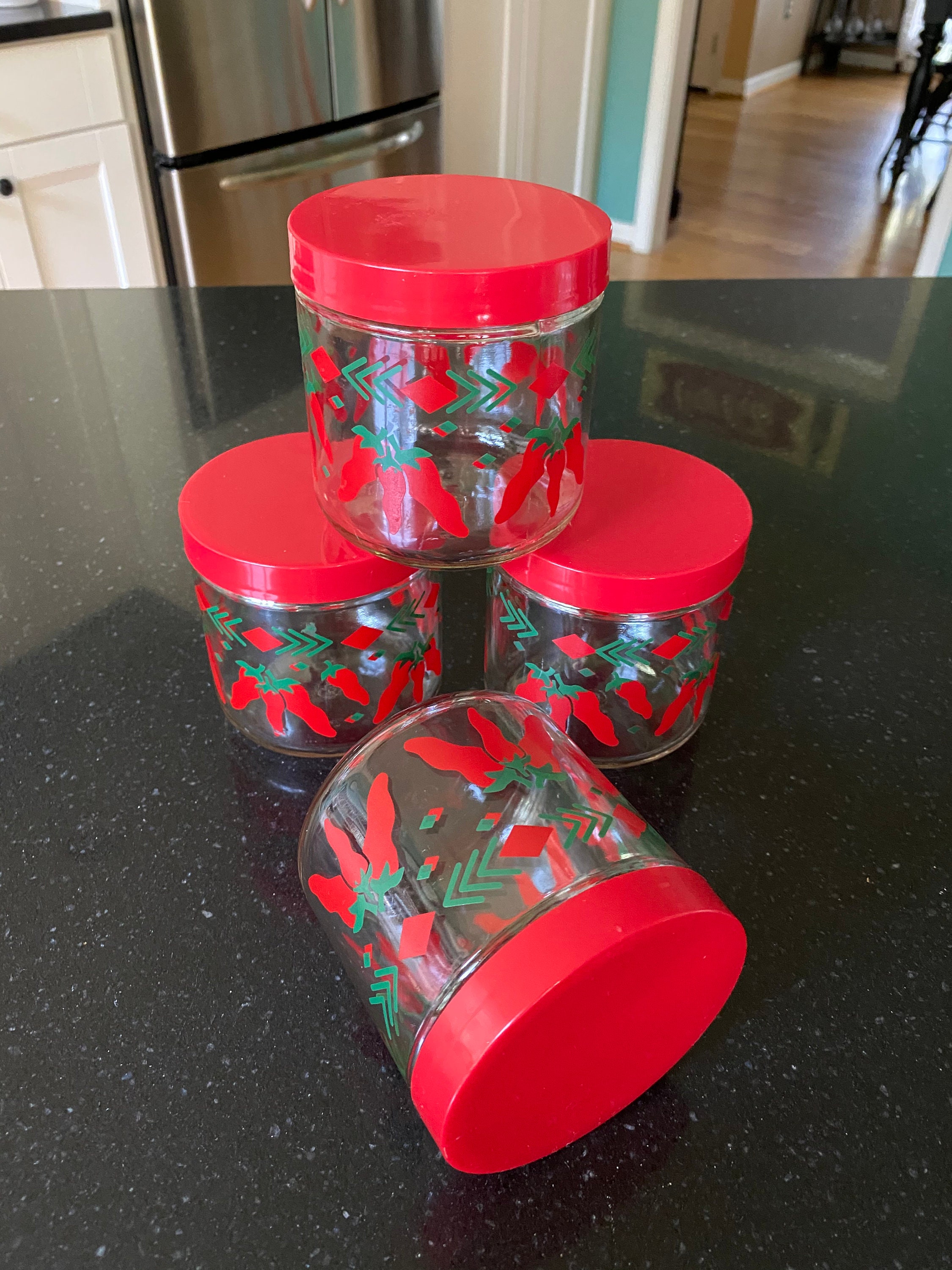 Chili Pepper Canisters - Etsy