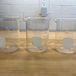 PYREX 450ml Low Form Scientific Beaker W/spout - Etsy